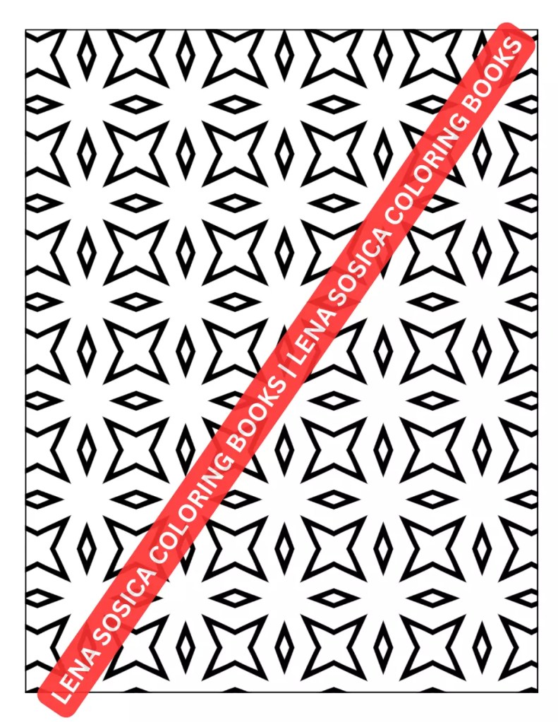 Simple Patterns Coloring Book – Lena Sosica Coloring Books