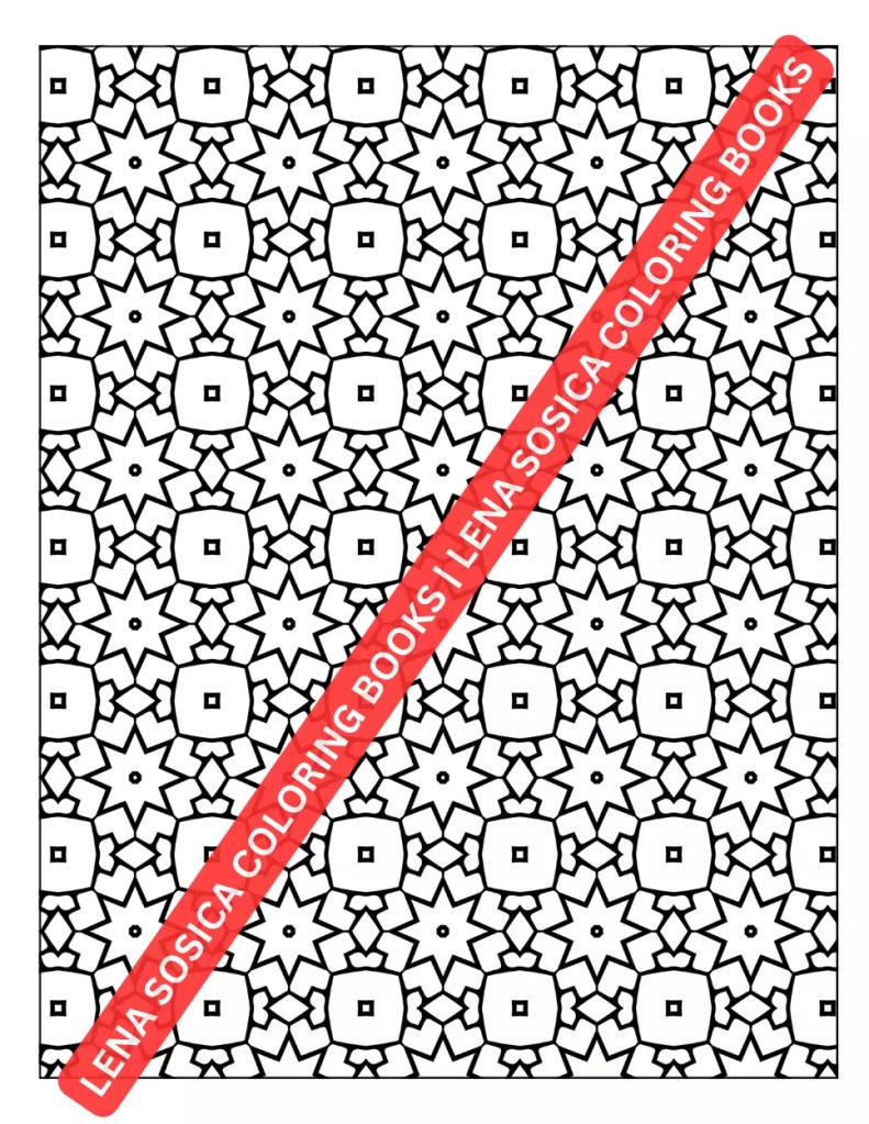 Simple Patterns Coloring Book – Lena Sosica Coloring Books