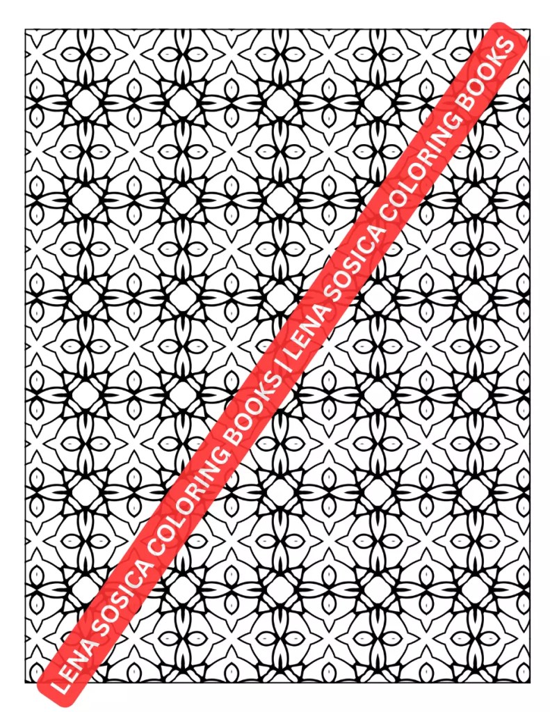 Simple Patterns Coloring Book – Lena Sosica Coloring Books