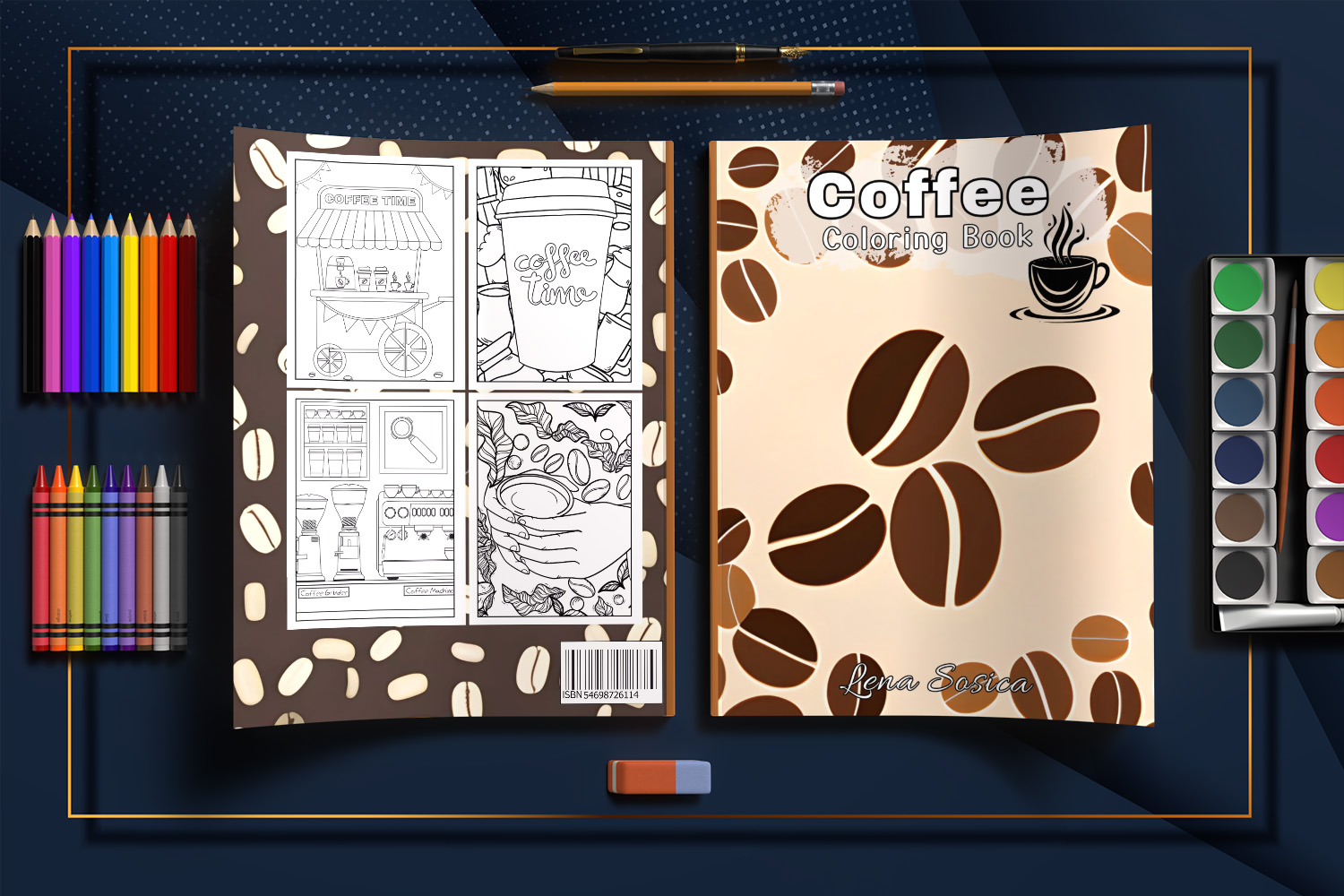 Coffee Coloring Book – Lena Sosica Coloring Books