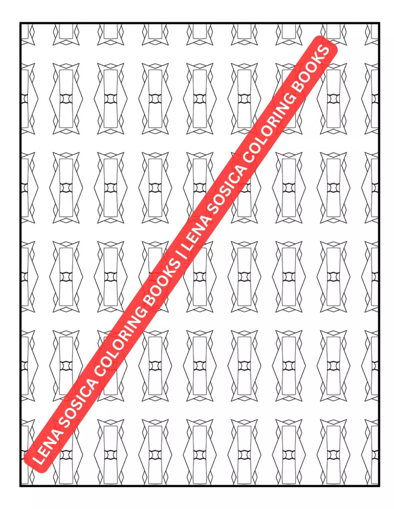 Repetitive Patterns Coloring Book – Lena Sosica Coloring Books